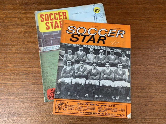SOCCER STARS MAGAZINES 1960s 2x Rangers FC Team Photos Jan 64 & Jan 68 ...