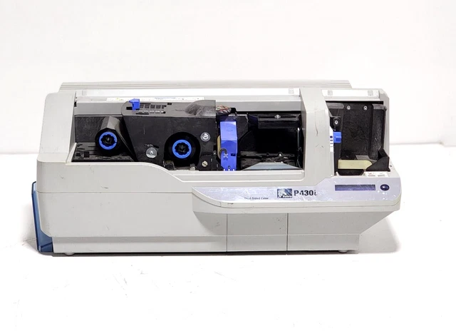 ZEBRA P430I ID Card Thermal Printer ID CARD PRINTER PARTS AS IS READ zebra-p430i-id-card-thermal-printer-id-card-printer-parts-as-is-read