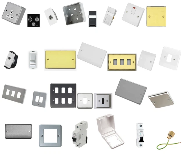 MK ELECTRIC FRONTPLATTEN Steckdosen und verschiedene Module aus der ...