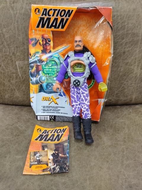 VINTAGE HASBRO ACTION Man Villain Toxic Gut, Dr X 1995 Rare £12.50 ...
