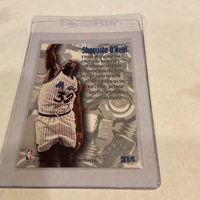 1995-96 FLEER METAL #215 Shaquille O'Neal Orlando Magic NBA MVP HOF ...
