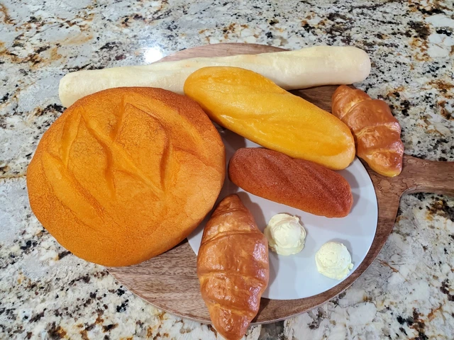 FAUX FAKE DECORATIVE Prop Food Bakery Staging Prop French Bread LOT ...