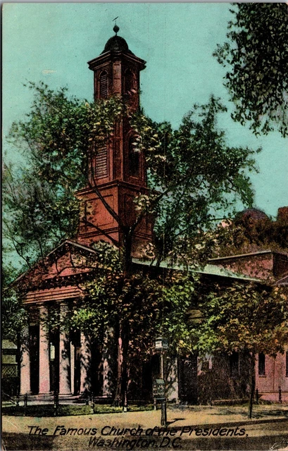 VTG WASHINGTON DC The Famous Church of the Presidents 1910s Postcard $7 ...