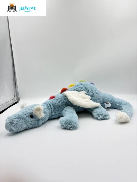 JELLYCAT SKY DRAGON 50cm Soft Stuffed Toys Plush Amusable Blue WithTags And Bags £34.22 ...