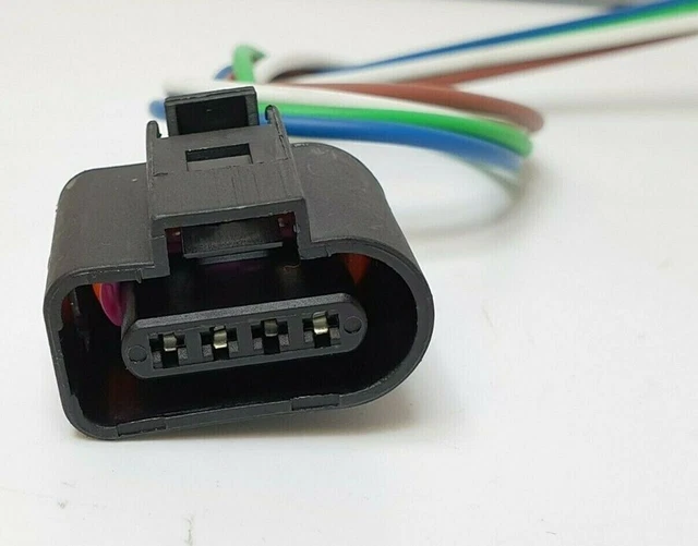 MAP SENSOR CONNECTOR 4 Pin Prewired Plug 1J0973704 Fits VW, Audi, Seat ...
