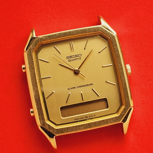 SEIKO ALARM CHRONOGRAPH Watch Quartz H601-5090 For Repair $49.00 ...