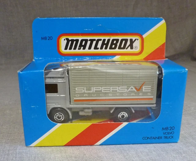 MATCHBOX BLUE BOX MB20 Volvo Container Truck "Super Save" £5.50 ...