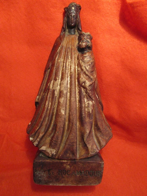 RARE STATUE TRES Ancienne Vierge Noire Notre Dame De Rocamadour EUR 29 ...