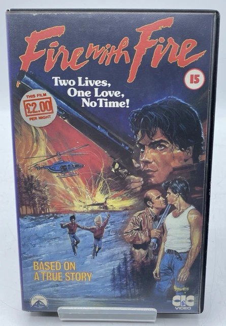 FIRE WITH FIRE VHS Cassette Tape Paramount CIC video Ex-Rental 15 Rated ...