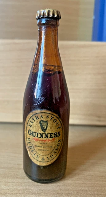 GUINNESS STOUT BEER BOTTLE 3 Inches Tall ADVERTISING VINTAGE-SOUVENIR £ ...