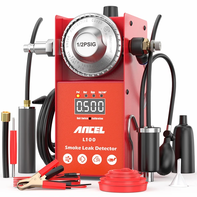 ANCEL L100 CAR Smoke Leak Detector Gas Oil Pipe EVAP Vacuum Leakage ...