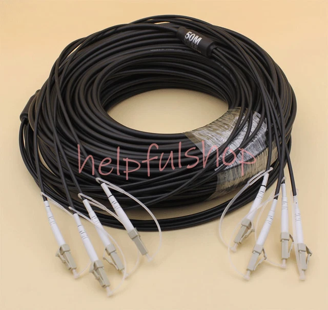 LC-LC UPC SM TPU Field Armored Fiber Cable 8 Strand Fiber Optic Patch Cord 50M $232.09 - PicClick AU