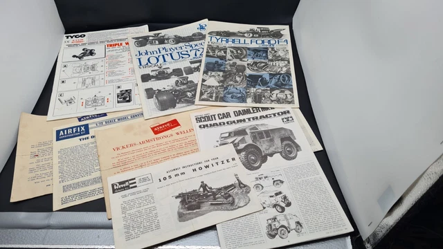 KIT INSTRUCTION MANUALS - 1:12 SCALE TAMIYA - TYRRELL & Lotus - Airfix ...