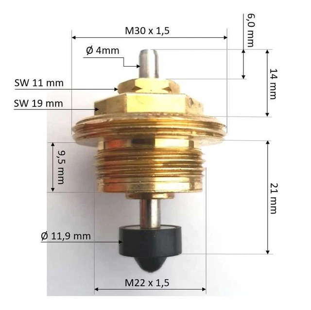 HEIMEIER 4101-02.300 - Umrüstoberteil mit T Kennzeichnung DN 10-15 alte Ausführu EUR 16,63 ...