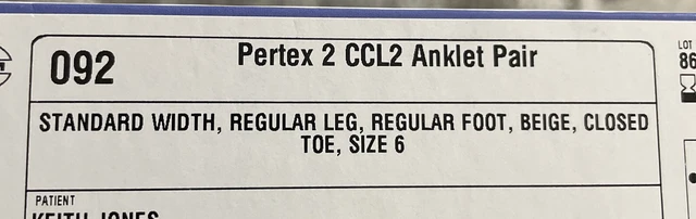 HADDENHAM LOWER LIMB Compression Garment CCL2 (Pertex 2 CCL2 Anklet pair). £12.99 - PicClick UK