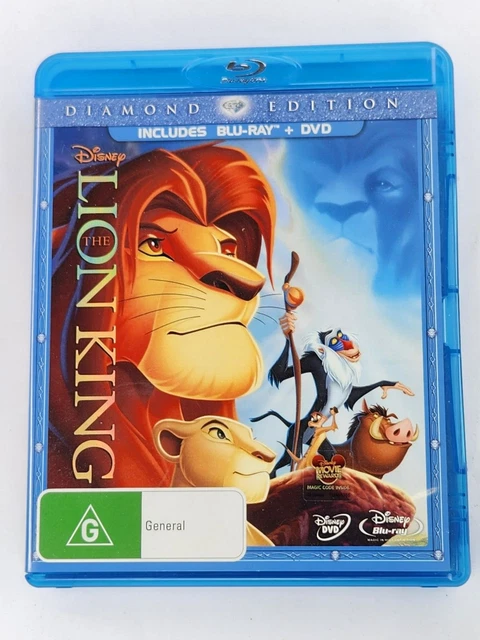 THE LION KING Blu-ray Region B + DVD PAL R4 M Diamond Edition Set ...