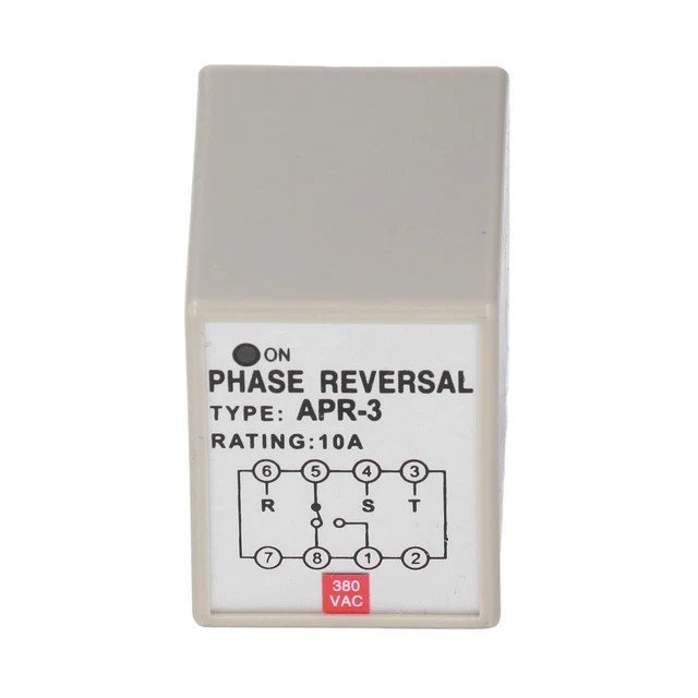 PHASE SEQUENCE RELAY Loss Reverse Protection Controller For Motor 10A A ...