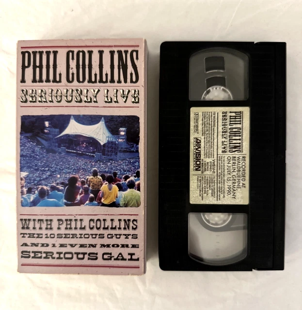 PHIL COLLINS: SERIOUSLY Live Concert Berlin VHS 1990 Genesis Tested ...