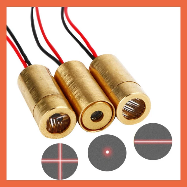 LASERDIODE ROT 5MW 650nm 2V 5V 9mm Punktlaser Kreuz Linien Laser Diode EUR 2,44 - PicClick DE
