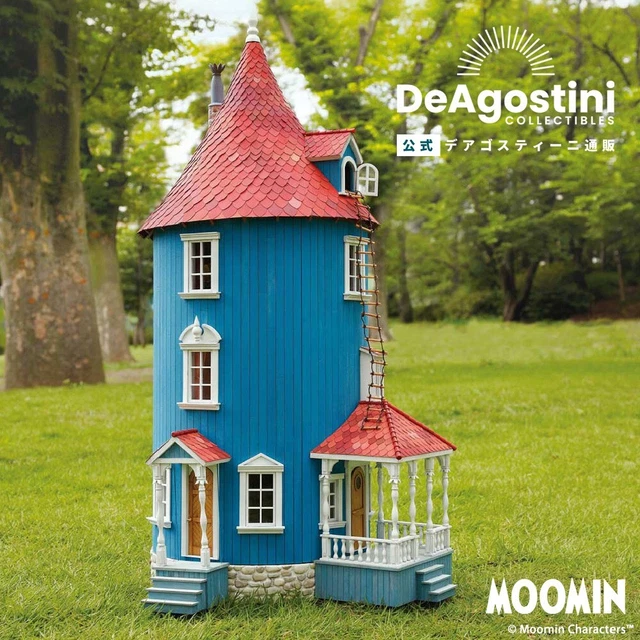 DEAGOSTINI WEEKLY BUILD Make a Moomin House with parts and figure no ...