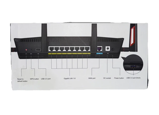 ASUS AC3100 RT-AC88U Dual-Band Extreme Wi-Fi Gaming Gigabit Router $126 ...