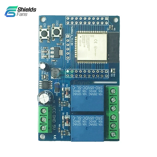 2 CHANNEL ESP32-. Development Board WIFI Relay Module DC 5-60V Power Supply $14.99 - PicClick AU