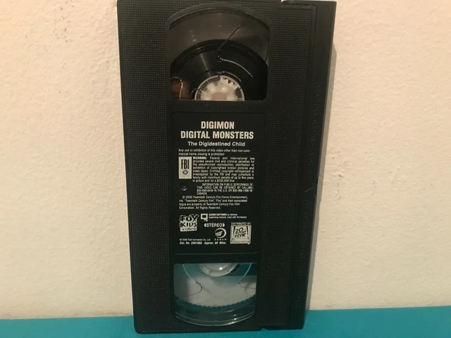 DIGIMON DIGITAL MONSTERS : Digidestined Child VHS tape Only Fox Kids $4 ...