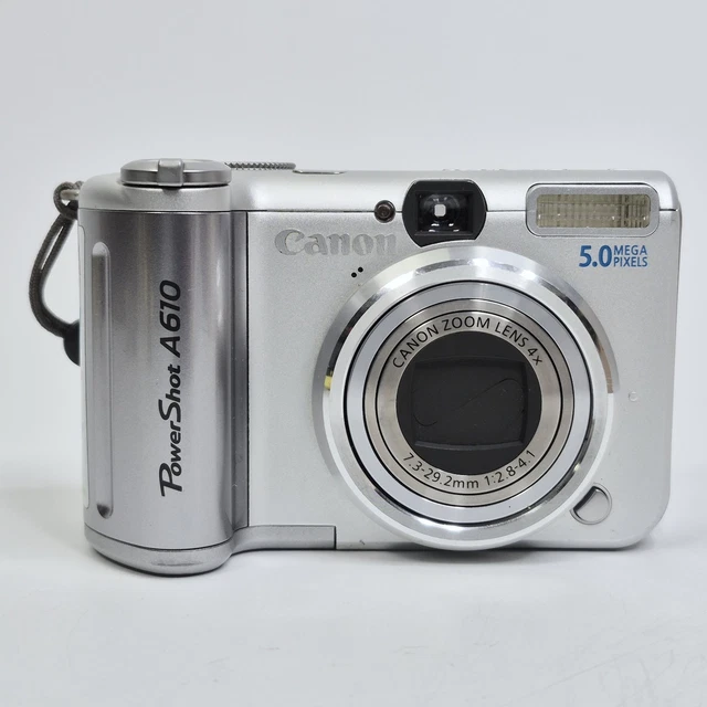 CANON POWERSHOT A610 5.0MP Digital Camera - PARTS or REPAIR READ ...