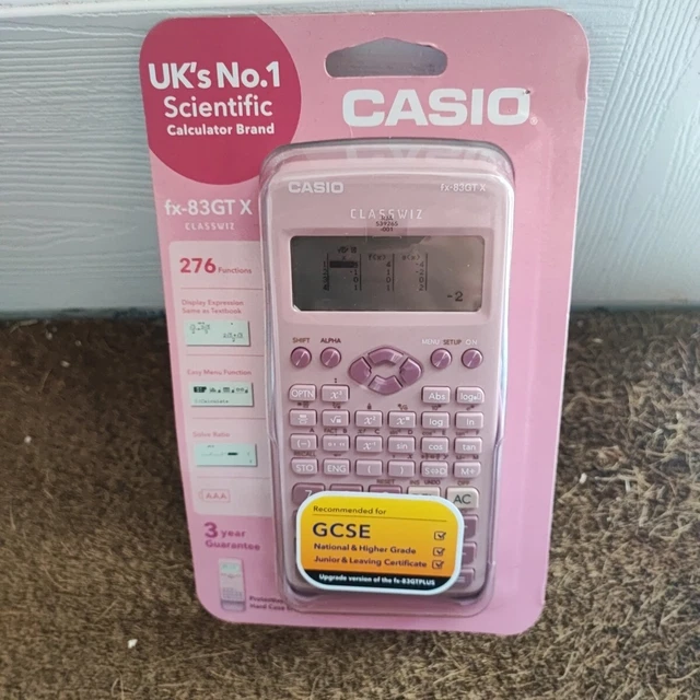 CASIO FX-83GTX -S Scientific Calculator - Pink £29.95 - PicClick UK