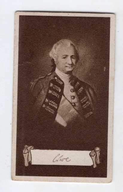 HISTORICAL CIGARETTE CARD. #35 Robert, Clive of India EUR 3,68 ...