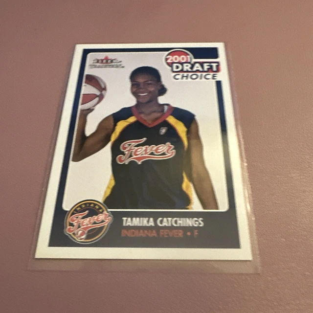 2001 FLEER TRADITION WNBA Tamika Catchings RC Indiana fièvre Tennessee ...