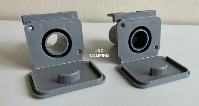 2 X 28MM Caravan Waste Water Outlet Socket Compatible With 28mm ...