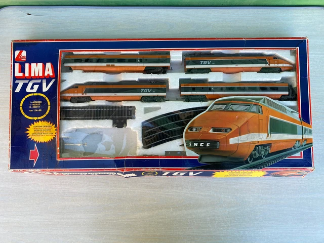 JOUET ANCIEN COFFRET train TGV Lima Jouef HO locomotive rails SNCF ... JOUET ANCIEN COFFRET train TGV Lima Jouef HO locomotive rails SNCF ...