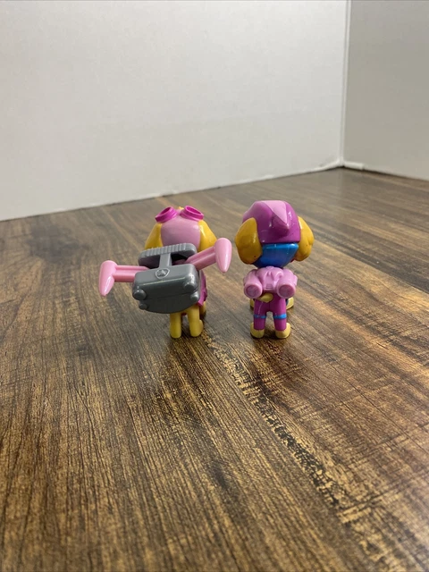 SKYE PAW PATROL toy figure Disney Junior pink lot of 2 EUR 13,90 ...