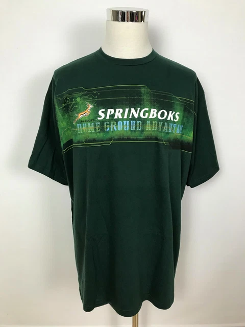 NEW OFFICIAL SPRINGBOKS South Africa Mens Rugby Union Crew T-Shirt ...