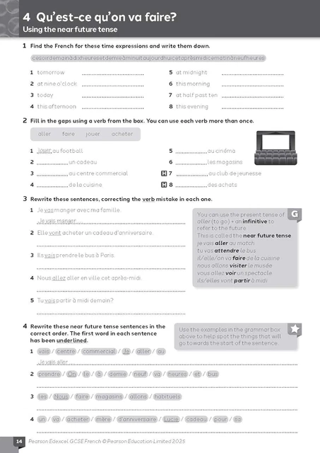 PEARSON EDEXCEL GCSE French Vocabulary, Grammar and Translation ...