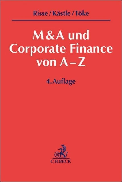 MATTHIAS T&KE FLORIAN Kästle J&oum M&A und Corporate Finan (Paperback ...
