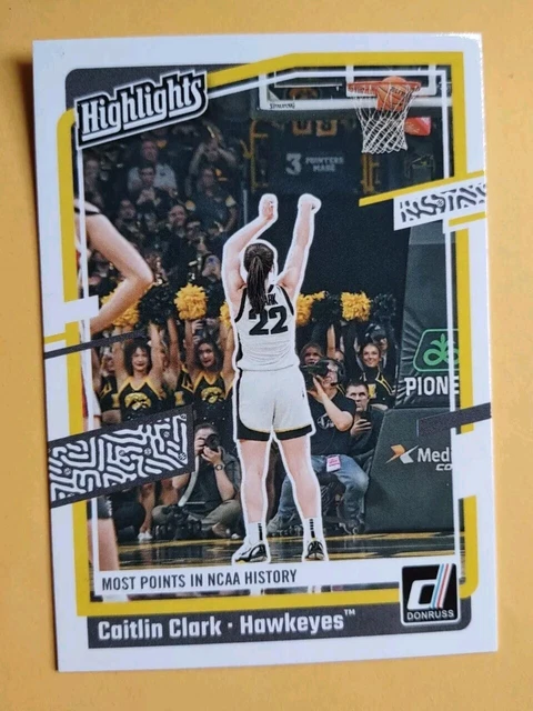 2023-24 PANINI CAITLIN Clark Collection Highlights Most Points In Ncaa ...