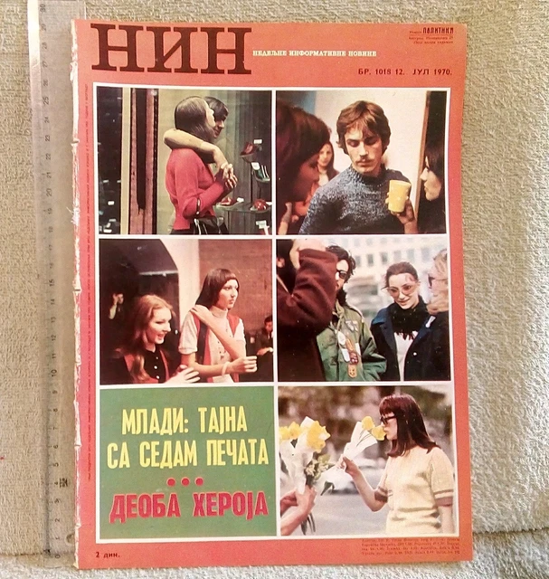 1970 NIN MAGAZINE Serbia Yugoslavia Zarko Bulajic CEAUSESCU Nixon ...