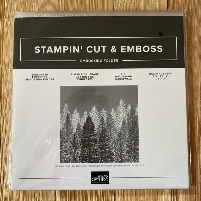 STAMPIN’ UP! EVERGREEN FOREST 3D EMBOSSING FOLDER - TREES - CHRISTMAS ...