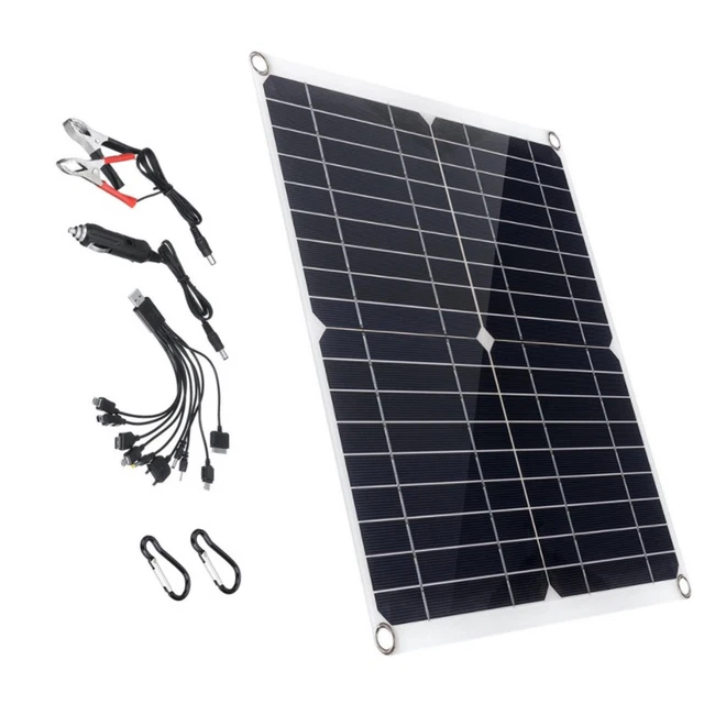 50W SOLAR PANEL Kit 12V 20/40/60/100A battery Charger Controller ...