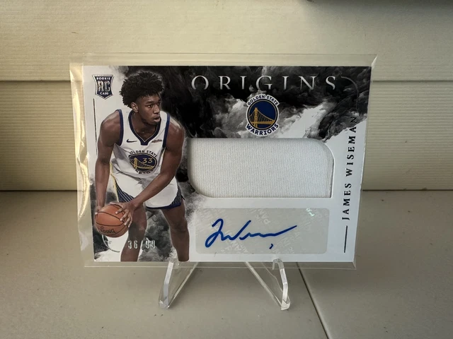 2020-21 PANINI ORIGINS James Wiseman RPA Rookie Patch Auto/99 GS ...