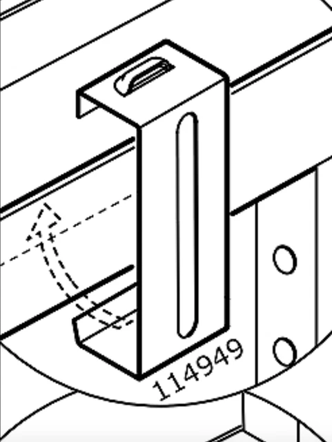 IKEA BESTA / Stuva Furniture Fixing Bracket Part # 114949 £0.99 ...