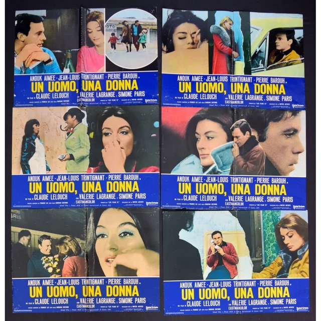 PHOTOBUSTES UN HOMME Une Femme Jean Louis Trintignant Claude Lelouch ...