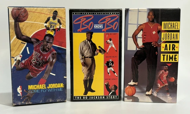 MICHAEL JORDAN VHS Tape Movie Come Fly With Me Air Time Nike Bo Jackson ...