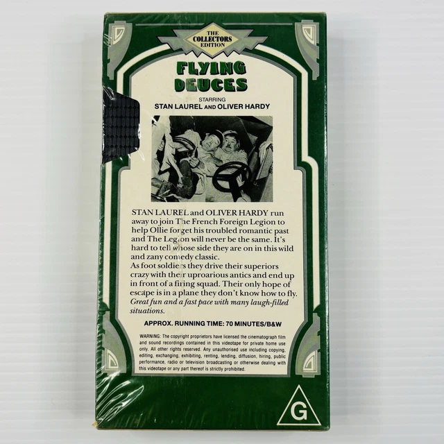 FLYING DEUCES VHS Tape Brand New Sealed Stan Laurel & Oliver Hardy ...