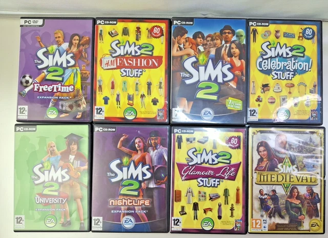 VINTAGETHE SIMS 2 PC Bundle & The Sims Medieval Game Expansion Packs ...
