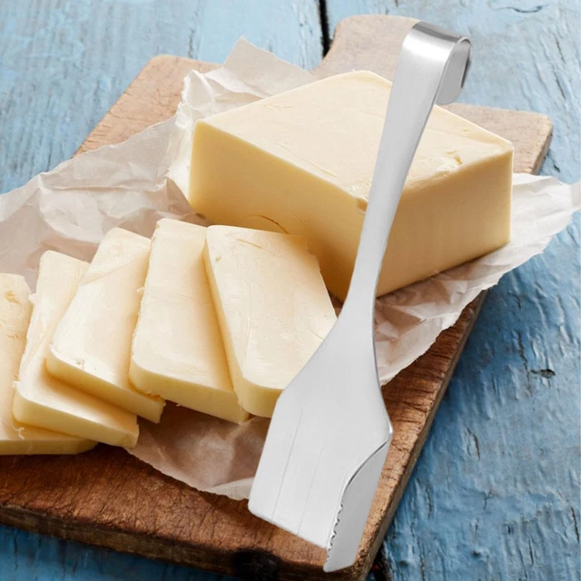 BUTTER CHEESE CUTTER Handheld Butter Curler Stainless Steel for Cold ...