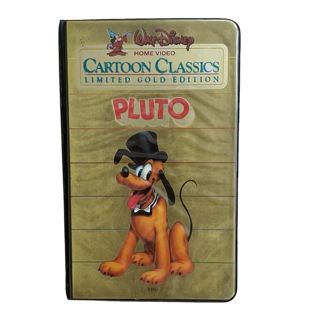 PLUTO VHS TAPE Cartoon Classics Limited Gold Edition RARE Walt Disney £ ...