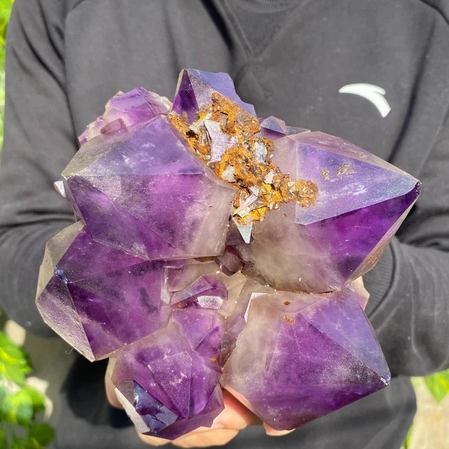 2,75 LB GÉODE naturelle d'améthyste quartz grappe spécimen cristal guérison EUR 0,91 - PicClick FR